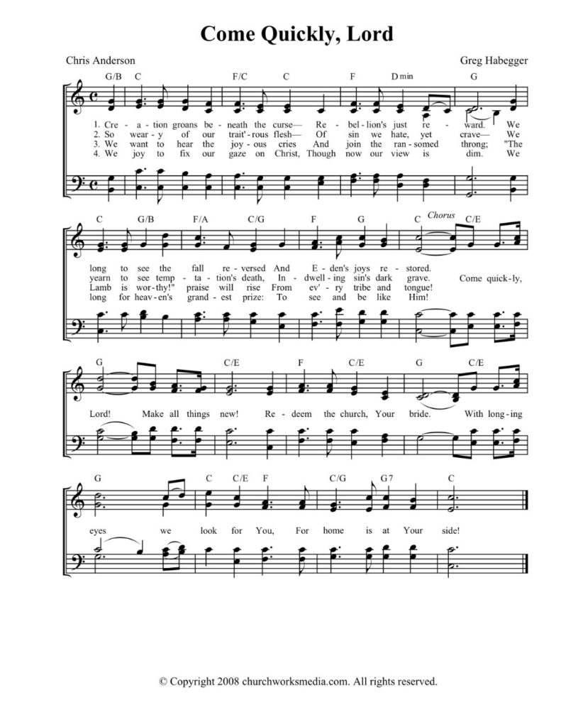 Come Quickly, Lord [free song] - Church Works Media