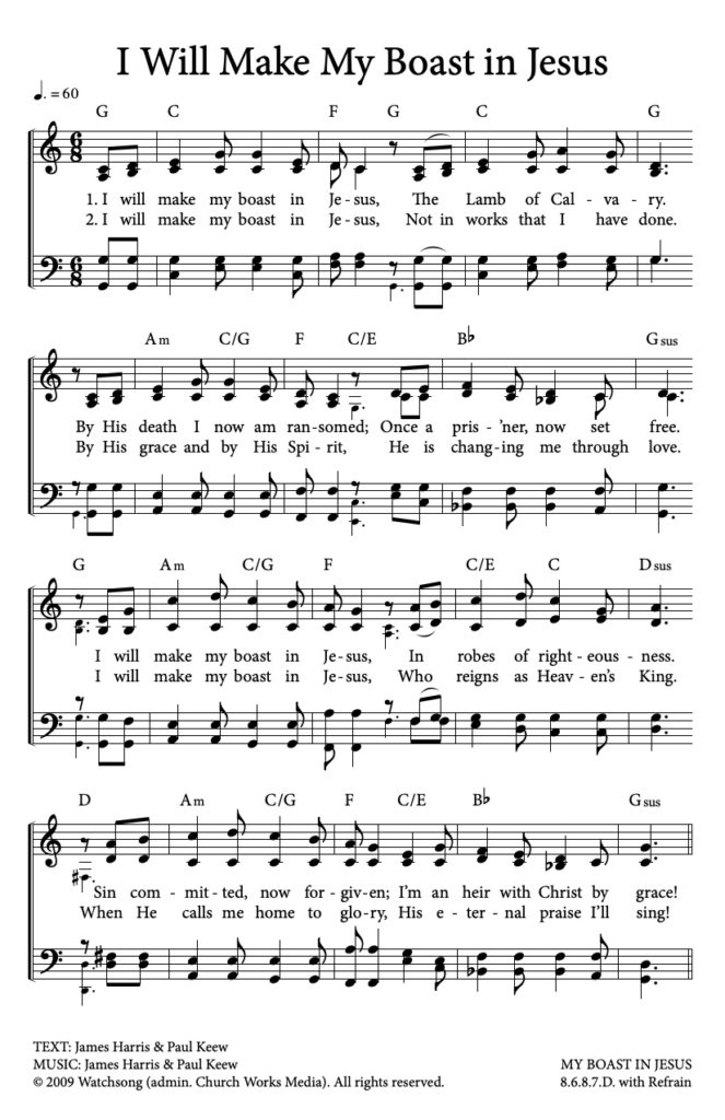 I Will Make My Boast in Jesus [free song] - Church Works Media
